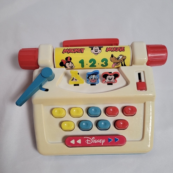 Disney | Toys | Vtg 9s Disney Activity Typewriter Interactive Toy ...